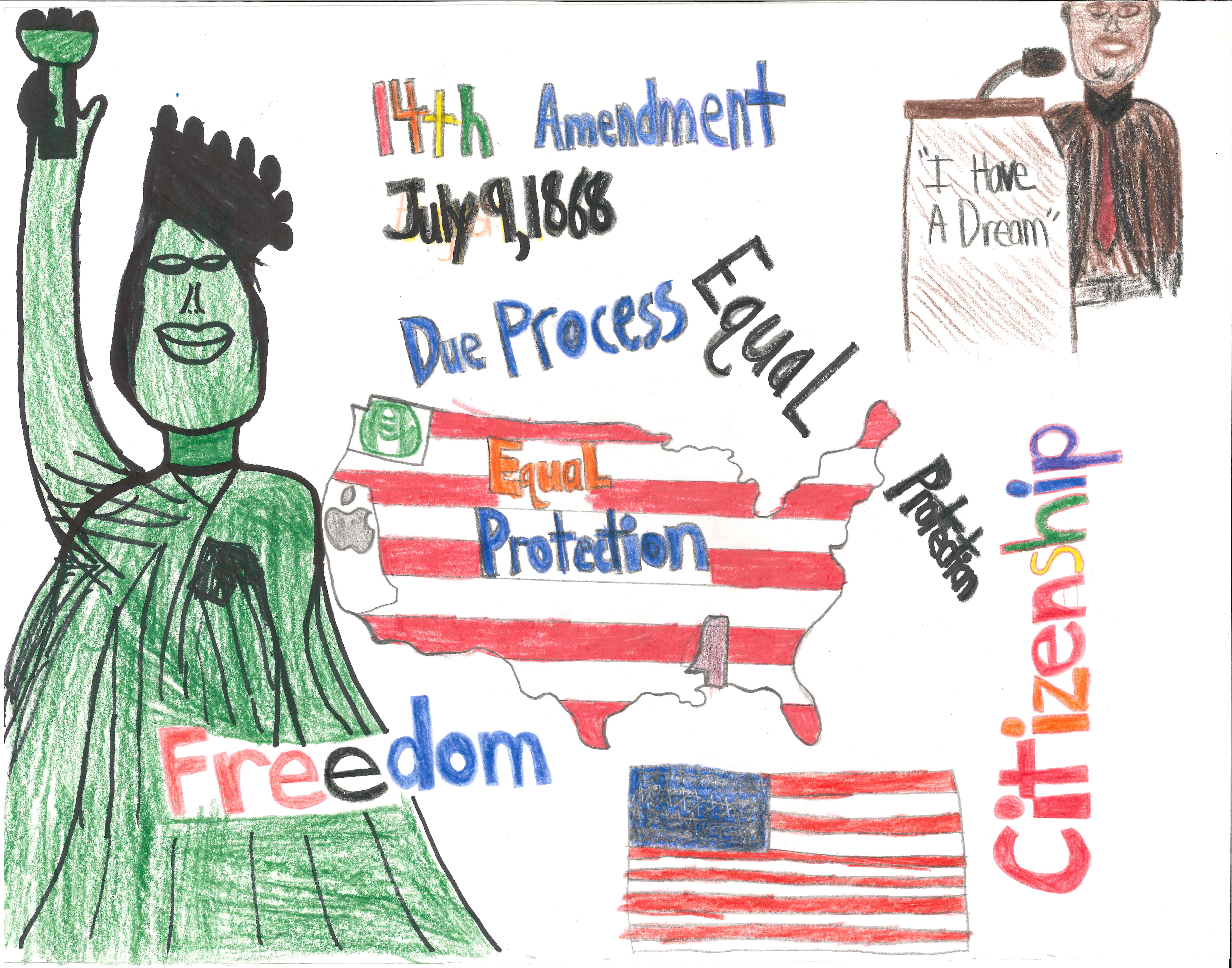 14th Amendment Drawing